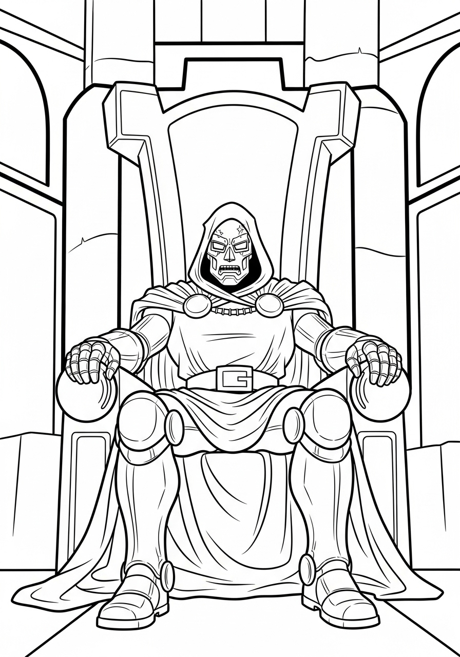 Doktor Doom Boyama Sayfaları